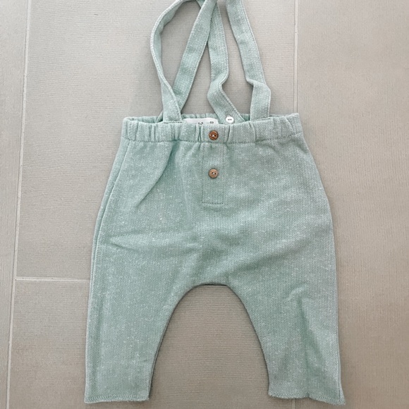 Zara | One Pieces | Zara Baby Turquoise Blue Overall Set | Poshmark
